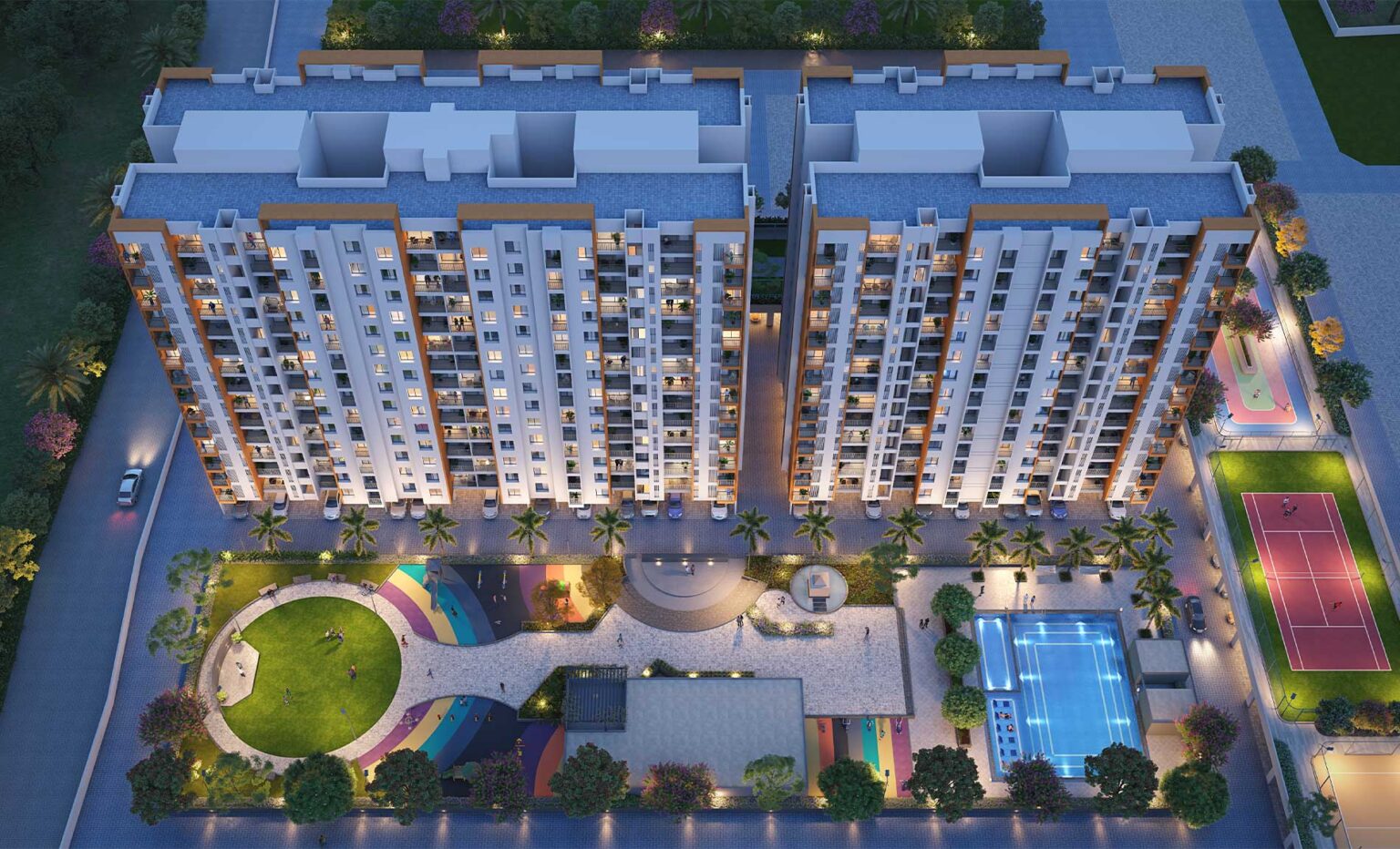 2 3 BHK Flats in Hadapsar, Pune | Majestique Rhythm County